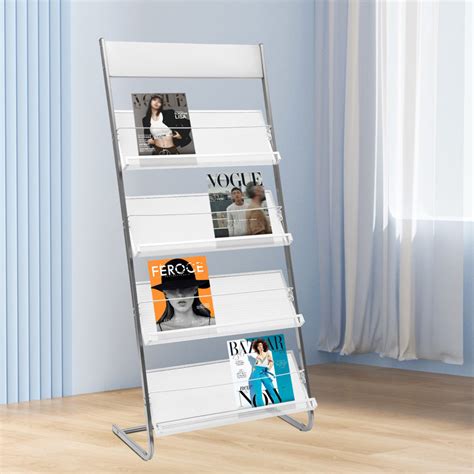 Latitude Run Bledi Metal Free Standing Magazine Rack Wayfair