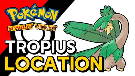 Pokemon Scarlet Violet Tropius Location YouTube