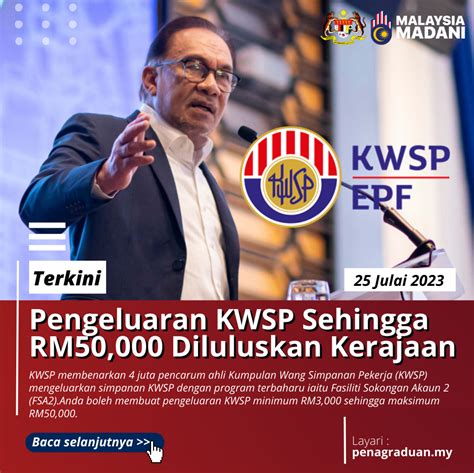Kerajaan Luluskan Pengeluaran Simpanan KWSP Sehingga RM50 000 Pena