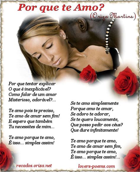 Por Que Te Amo Declara O De Amor Oriza Martins Poemas De Amizade