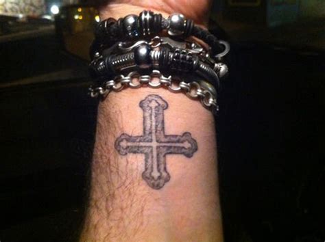 47 Stylish Cross Tattoos For Wrists Wrist Tattoo Pictures