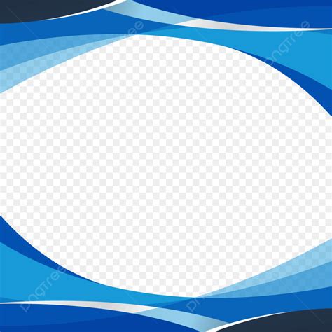 Transparent Curve Vector Hd Images Blue Wavy Shapes On Transparent