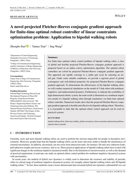 pdf a novel projected fletcher reeves conjugate gradient approach for finite time optimal