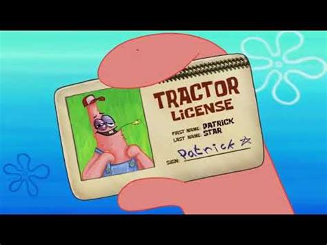 Patrick Star Driver S License YouTube