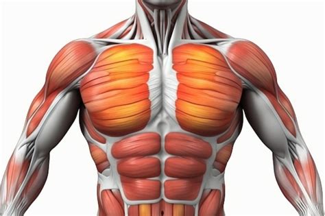 Premium AI Image Chest Muscles Pectoralis Major And Minor Anatomy Muscles