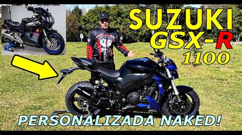 SUZUKI GSX R 1100 DE 1997 PERSONALIZADA KIT CARENAGENS NAKED YouTube
