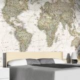 Wall Mural Vintage Political World Map MuralDecal