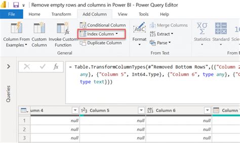 Automatically Remove Empty Columns And Rows From A Table In Power Bi