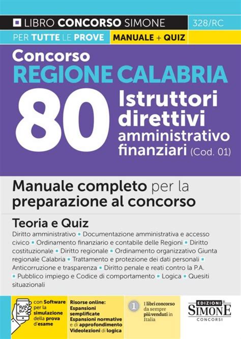 Concorso Regione Calabria 80 Istruttori Direttivi Amministrativo