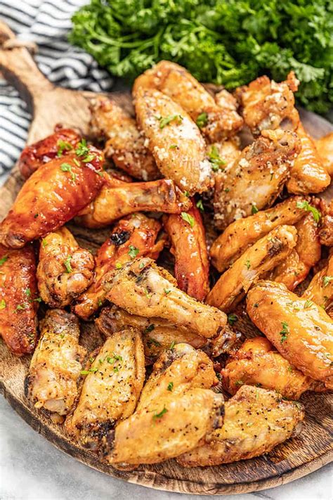 Crispy Oven Baked Chicken Wings Any Flavor The Stay At Home Chef