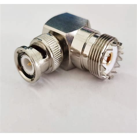 1pc BNC Male Right Angle To UHF SO239 Female 90 Degree RF Coax Cable
