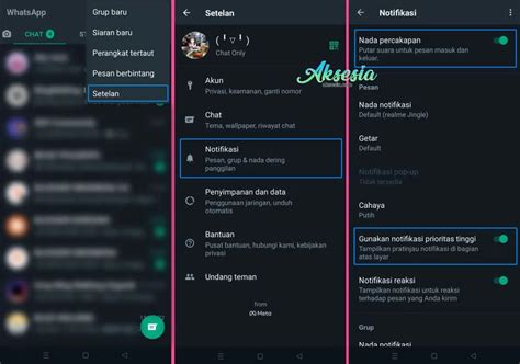 7 Cara Mengatasi Notifikasi WA Tidak Muncul Di Atas Layar Aksesia