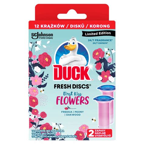 Duck Fresh Discs Flowers Żelowe Krążki 72Ml Zapas Duck Sklep EMPIK