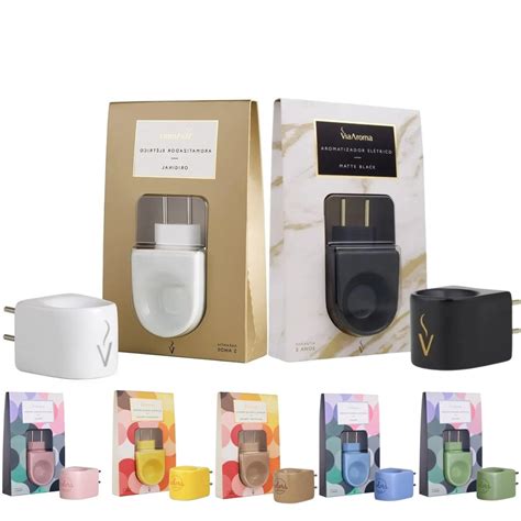 Difusor Aromatizador Elétrico de Porcelana Via Aroma Escolha a Cor