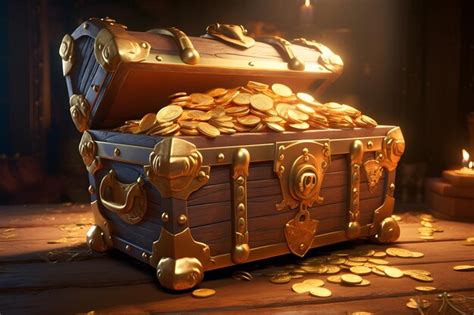 Premium Photo Treasure Chest Filled With Gold Coins