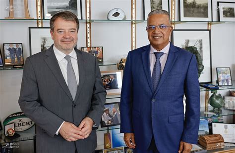 Cyrille Melchior reçoit Pierre François Mourier nouveau recteur de La