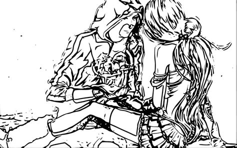 Katara And Aang Katara And Aang True Love Avatar Aang Coloring Page