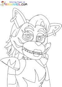Roxanne Wolf Coloring Sheet