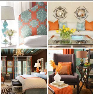 Orange And Turquoise Decorating Ideas Living Room Orange Home Design