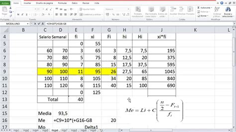 Como Calcular Media Mediana Y Moda En Excel Printable Templates Free
