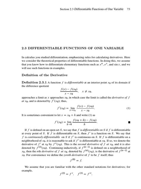 2 3 differentiable functions 12pp pdf derivative maxima and minima