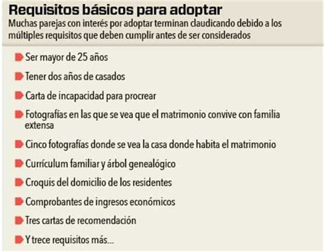 Requisitos Para La Adopcion Actualizado Julio 2023