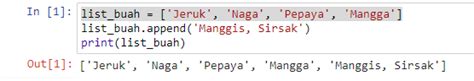 Ketahui Operasi Tipe Data List Dalam Python