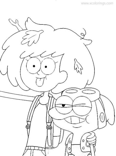 Amphibia Coloring Page Anne