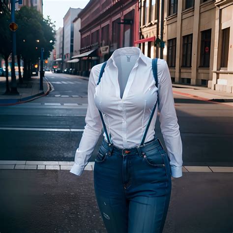 School Suspenders Invisible No Humans Headless Handless