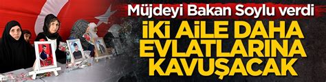 M Jdeyi Bakan Soylu Verdi N Bet Tutan Iki Aile Daha Evlatlar Na