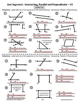 Intersecting Line Segments Parallel And Perpendicular Lines Free