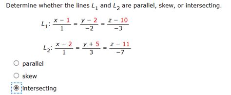solved determine whether the lines l1 ﻿and l2 ﻿are parallel