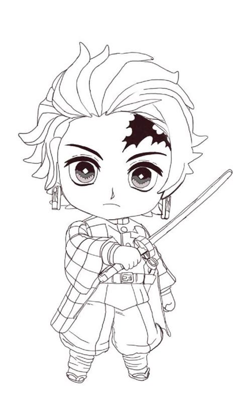 Grande Tanjiro Para Colorir Imprimir E Desenhar Colorir Me