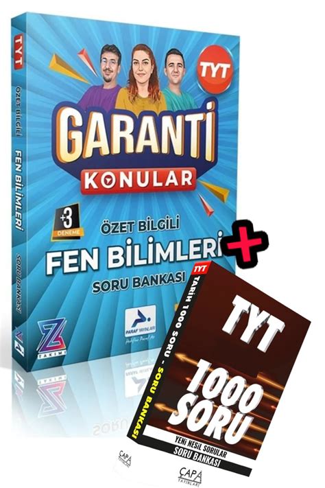 Paraf Yayınları Paraf Garanti Konular Z Takım Tyt Fen Bilimleri Soru