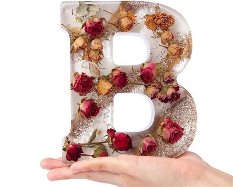 6 Inch Large Letter Resin Mold Silicone 3D Capital Alphabet Epoxy