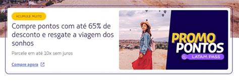 LATAM Pass oferta até 65 de desconto na compra de pontos