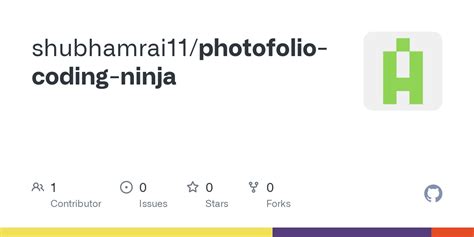 github shubhamrai11 photofolio coding ninja