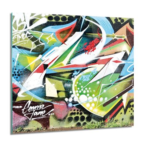 ArtprintCave Graffiti śródmieście Foto szklane na ścianę 60x60 cm