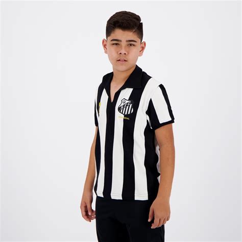 Camisa Santos Retrô Bimundial Listrada Juvenil FutFanatics