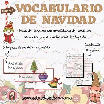 PACK VOCABULARIO NAVIDAD CUADERNO By En Nuestra Clase De Primaria