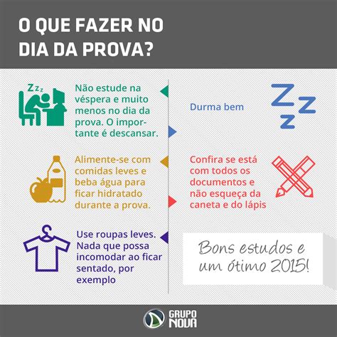 O Que Fazer No Dia Da Prova