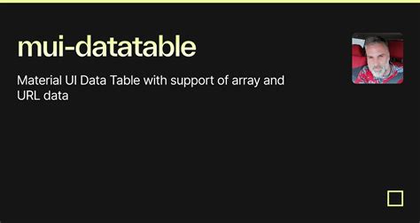 Mui Datatable Codesandbox