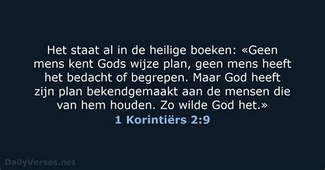 13 juni 2022 Bijbeltekst van de dag BGT 1 Korintiërs 2 9