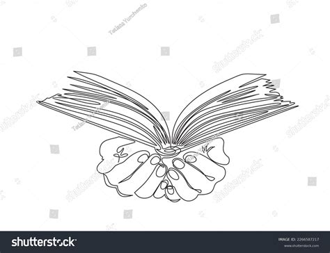 Continuous One Line Drawing Hands Holding Stock Vector Royalty Free