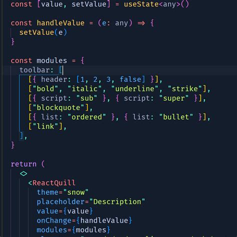 javascript custom style for react quill package stack overflow