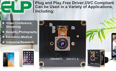ELP 48MP Fast Autofocus USB Camera Module With 70degree No Distortion