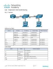 Lab On Implementing Inter VLAN Routing For Network Segmentation