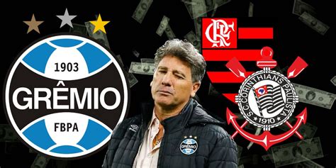 Craque de R 140MI do Flamengo e 2 Grêmio quer 3 craques