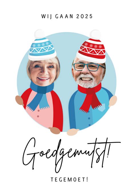 Grappige Nieuwjaarskaart Goedgemutst Met Eigen Kaartje2go