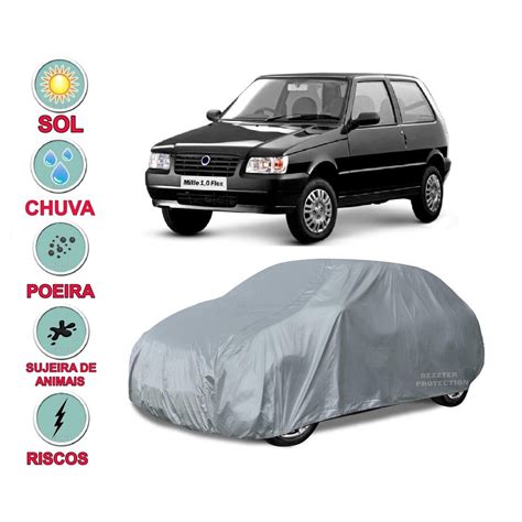 Capa Cobrir Carro Fiat Uno Impermeável Proteção Bezzter Submarino